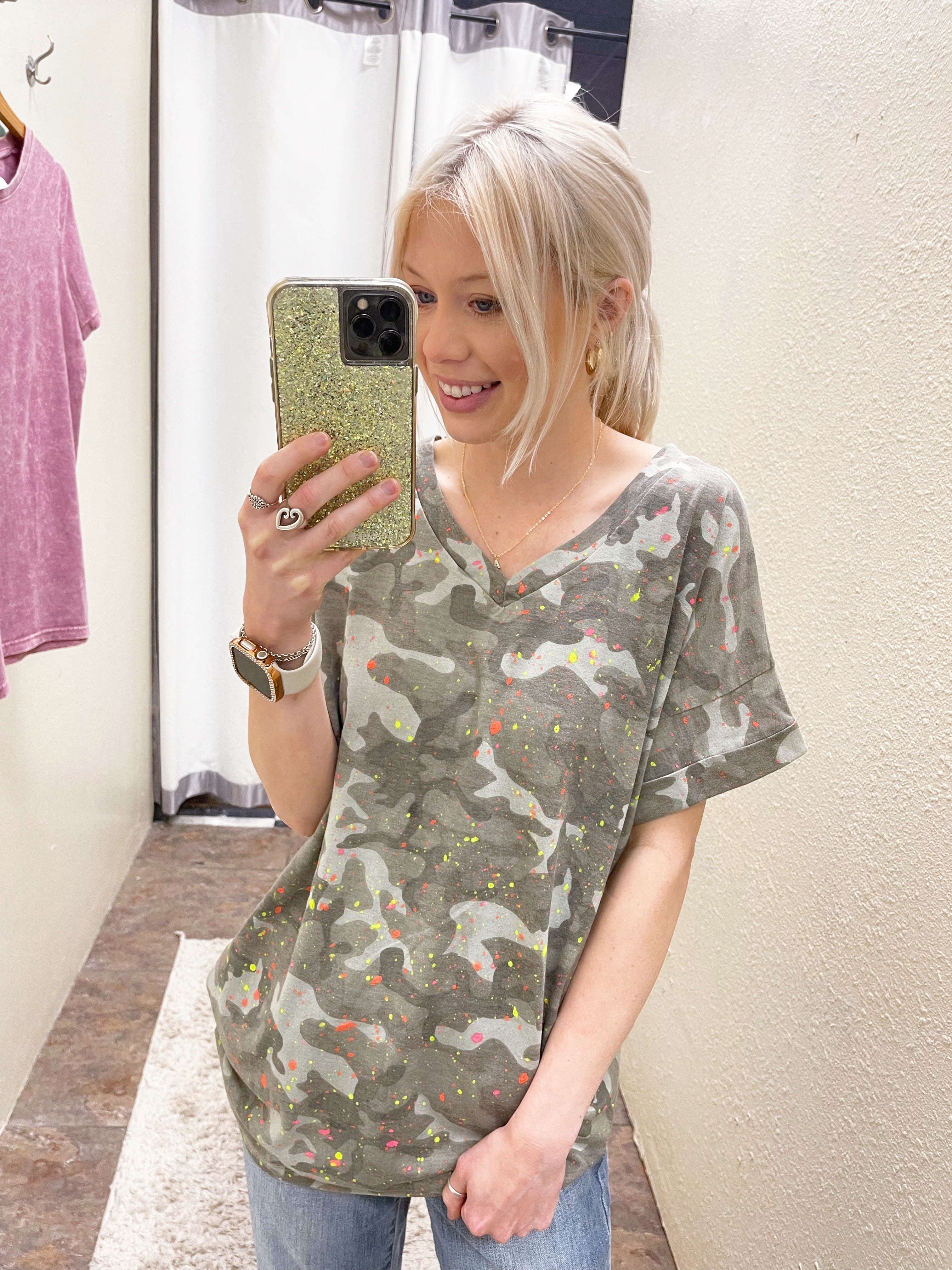 Camo Paint Splatter Top – Ani Oakli Clothing Co.